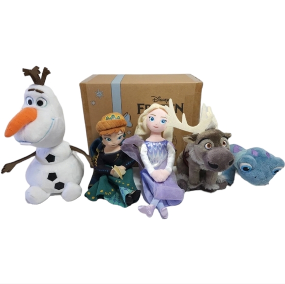Disney | Toys | Disney Frozen Plush Toy Set 5 Piece With Gift Box ...